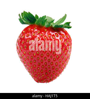 Strawberry isolated on white background. close up Stock Photo - Alamy