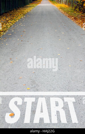 Street Sign Business START Stock Photo - Alamy