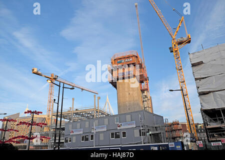 Central Square redevelopment site under construction with a view of BT ...