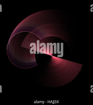 Abstract fractal rotation shape computer-generated image Stock Photo ...