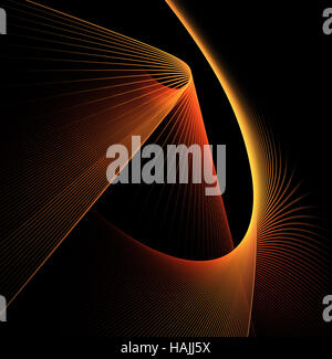 Abstract fractal rotation shape computer-generated image Stock Photo ...