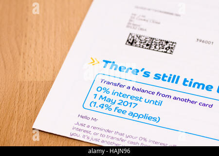 Credit card offer letter Stock Photo - Alamy