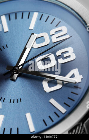 Closeup shot of a luxury wristwatch isolated on a white background ...
