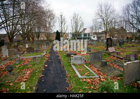 St Mary's Cemetery in Battersea - Wandsworth - London UK Stock Photo ...