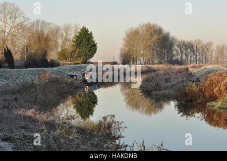 River Little Ouse at the hamlet of Little Ouse on the Cambridgeshire ...