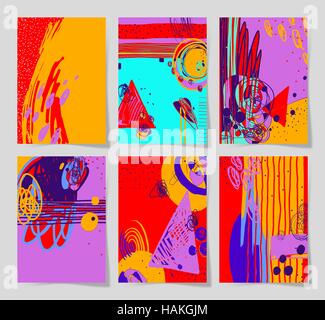 Vector layout of A4 format modern cover design templates for brochure ...