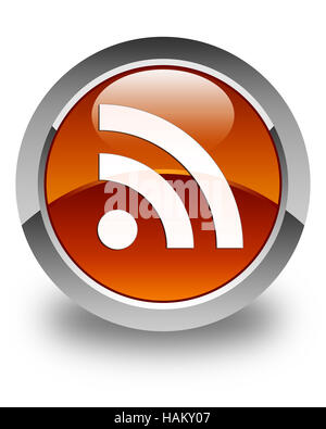 Illustration RSS Feed Icon Stock Photo - Alamy