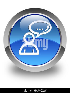 Social network icon isolated on 3d brown round button abstract ...