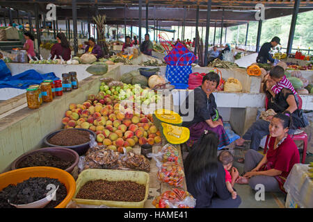 The Weekend Market in Thimphu, Bhutan Stock Photo - Alamy