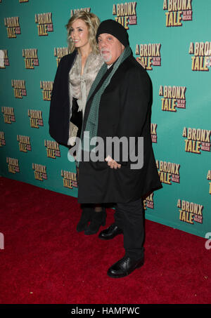 Alexis Roderick and Billy Joel attend a press conference in celebration ...