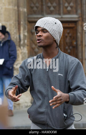 Oxford, UK. 2nd December 2016. Protesters from "Rhodes Must Fall ...