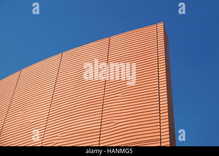 Modern urban architecture, with Abstract wave facade Stock Photo - Alamy