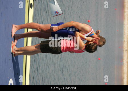 MATTHEW PINSENT & WIFE GREAT BRITAIN ATHENS GREECE 21 August 2004 Stock ...