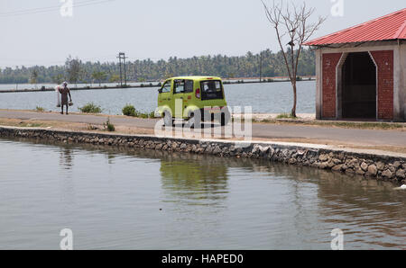 New Tata auto rickshaw taxi in Kerala, India Stock Photo - Alamy