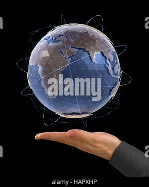 World Globe - Infographic Presentation Stock Photo - Alamy