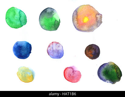 Watercolor texture with splodges Stock Photo - Alamy