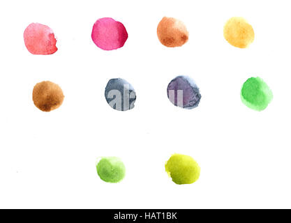 Watercolor texture with splodges Stock Photo - Alamy