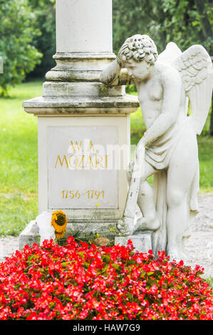 Tomb of Wolfgang Amadeus Mozart, St. Marxer Friedhof cemetery ...