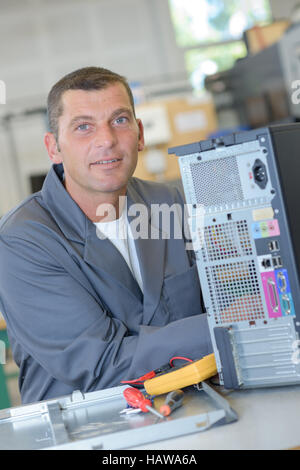 computer motherboard assembler Stock Photo - Alamy