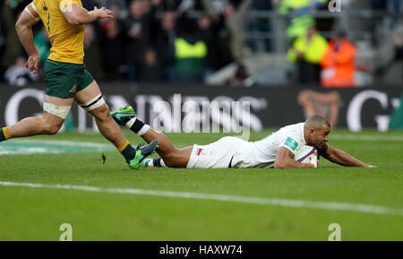 England's Jonathan Joseph during the Autumn International match at ...