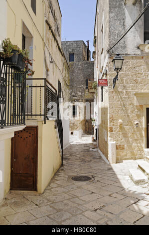 lane, historic city, Oria, Brindisi Province, Puglia, Italy Stock Photo ...