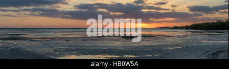 Sunset, San Carlos Bay, Bunche Beach Preserve, Florida Stock Photo - Alamy