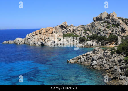 The granite formation in Capo testa - the valley of the moon in spring ...