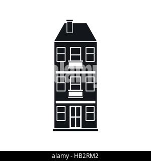 Three-storey house black simple icon Stock Vector Image & Art - Alamy