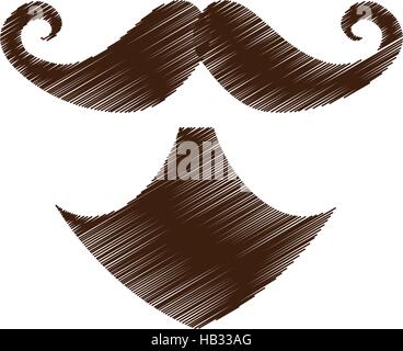 vintage facial hair icon image vector illustration design Stock Vector ...