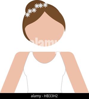 bride faceless woman icon image vector illustration design Stock Vector ...
