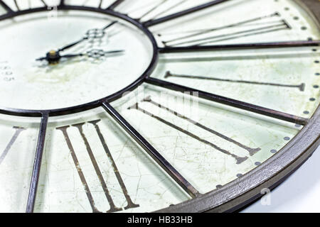 Old digital clock red number on black background Stock Photo - Alamy