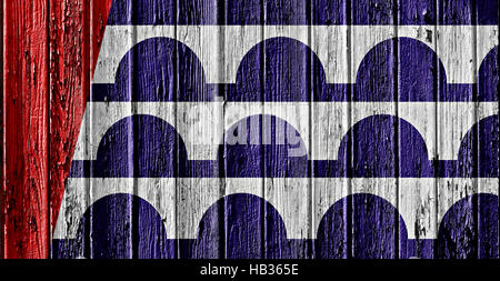 flag of Des Moines painted on wooden frame Stock Photo - Alamy
