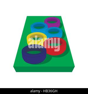 Obstacle course isolated cartoon vector illustration. Backyard obstacle ...