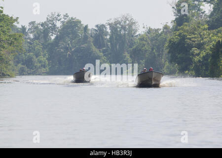 Speed boats cruising on the Maracaibo river, Venezuela Stock Photo - Alamy