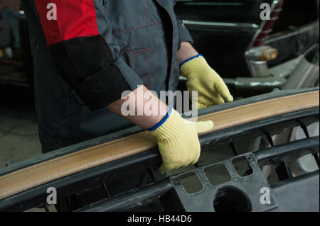 Repairing automotive body Stock Photo - Alamy
