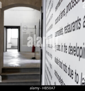 Generic interior space for art gallery with blank photos on the wall ...