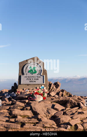 Panoramic view of Pen y Fan, Brecon Beacons National Park, Wales Stock ...
