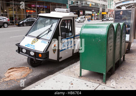 New York police department meter-maid vehicle a three wheeled trike ...