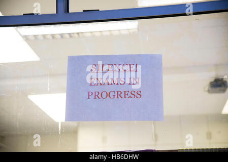 "Quiet Please. Exams in Progress" sign, University of Western Australia ...