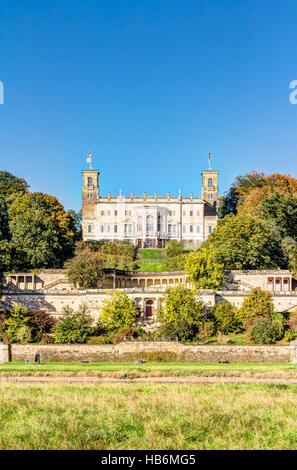 famous Elbe valley in Dresden, Germany under blue sky Stock Photo - Alamy