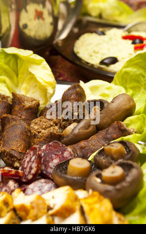 cold buffet with sausages Stock Photo - Alamy