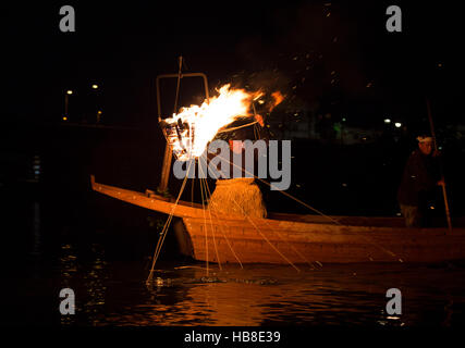 Ukai Cormorant fishing in Gifu, Japan Stock Photo - Alamy