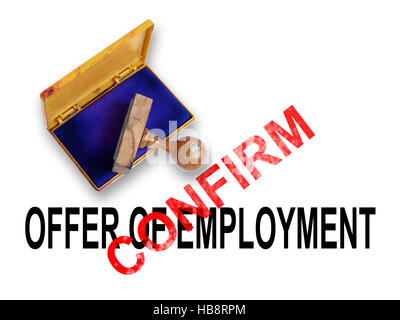 Offer of employment - confirm Stock Photo - Alamy