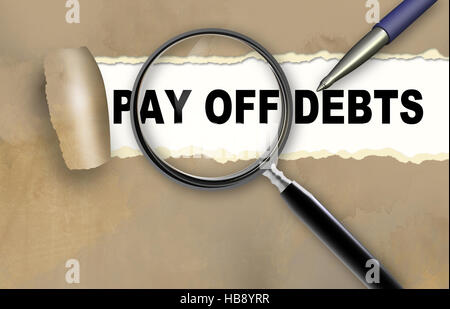 Pay off debts Stock Photo - Alamy