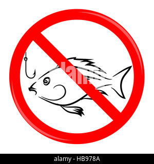 Fishing Prohibited Sign Stock Photo - Alamy
