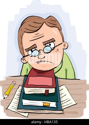 cartoon bored man Stock Vector Image & Art - Alamy