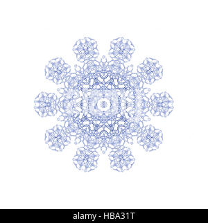Winter fantasy abstract background. Kaleidoscopic geometric ornament ...