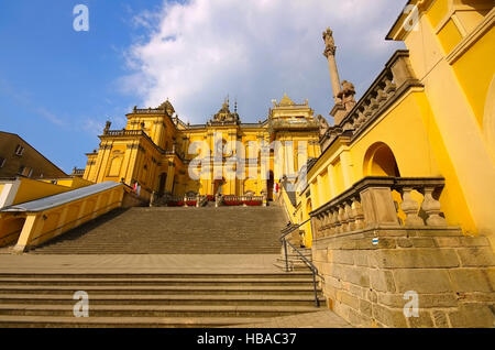 Albendorf Wallfahrtskirche in Schlesien - Wambierzyce Basilica church, Silesia, Poland Stock ...