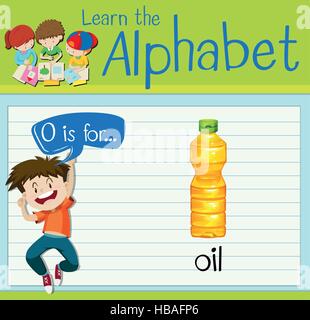 Flashcard letter O is for oil Stock Vector Image & Art - Alamy
