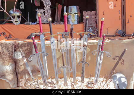 Ancient medieval swords Stock Photo - Alamy
